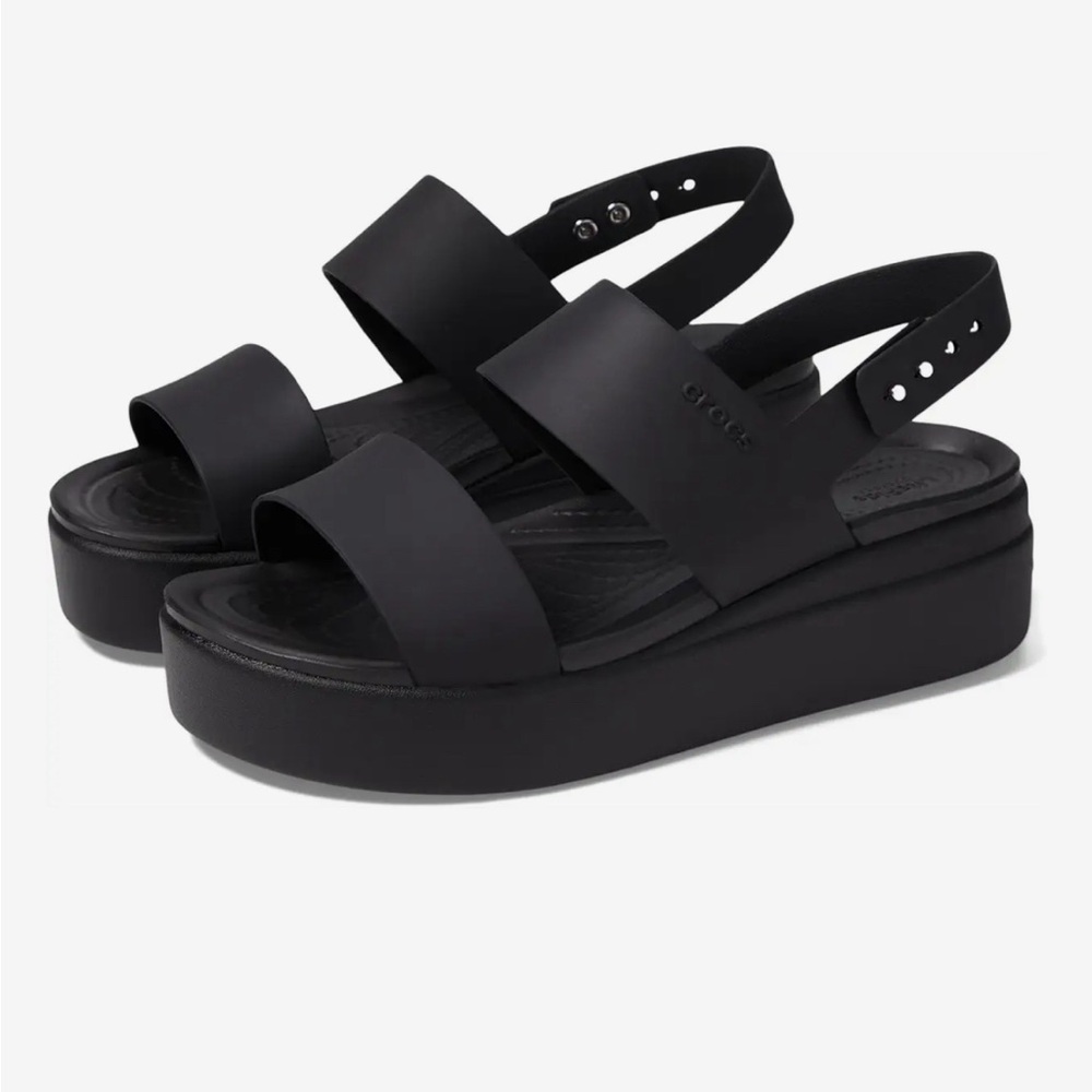 Crocs Brooklyn Low Wedge 6 - Gem